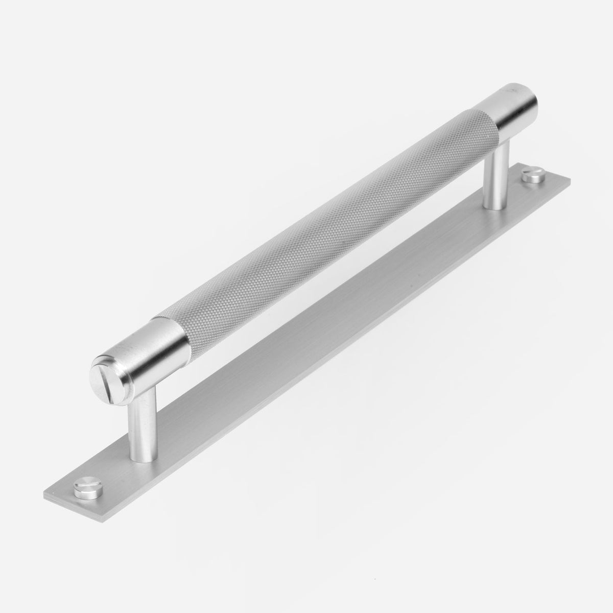 112B, Cross Pull Bar + Backplate - Medium - 8.86" (225mm) c-c – FineKnobs.com