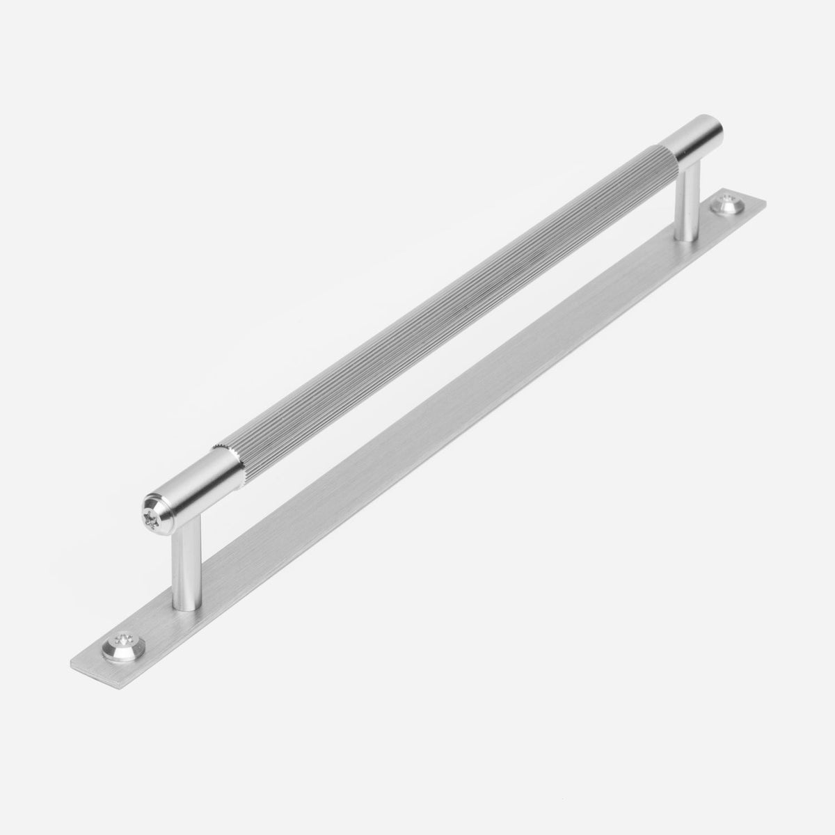 212B, Linear Pull Bar + Backplate - Medium - 4.875" (125mm) c-c – FineKnobs.com