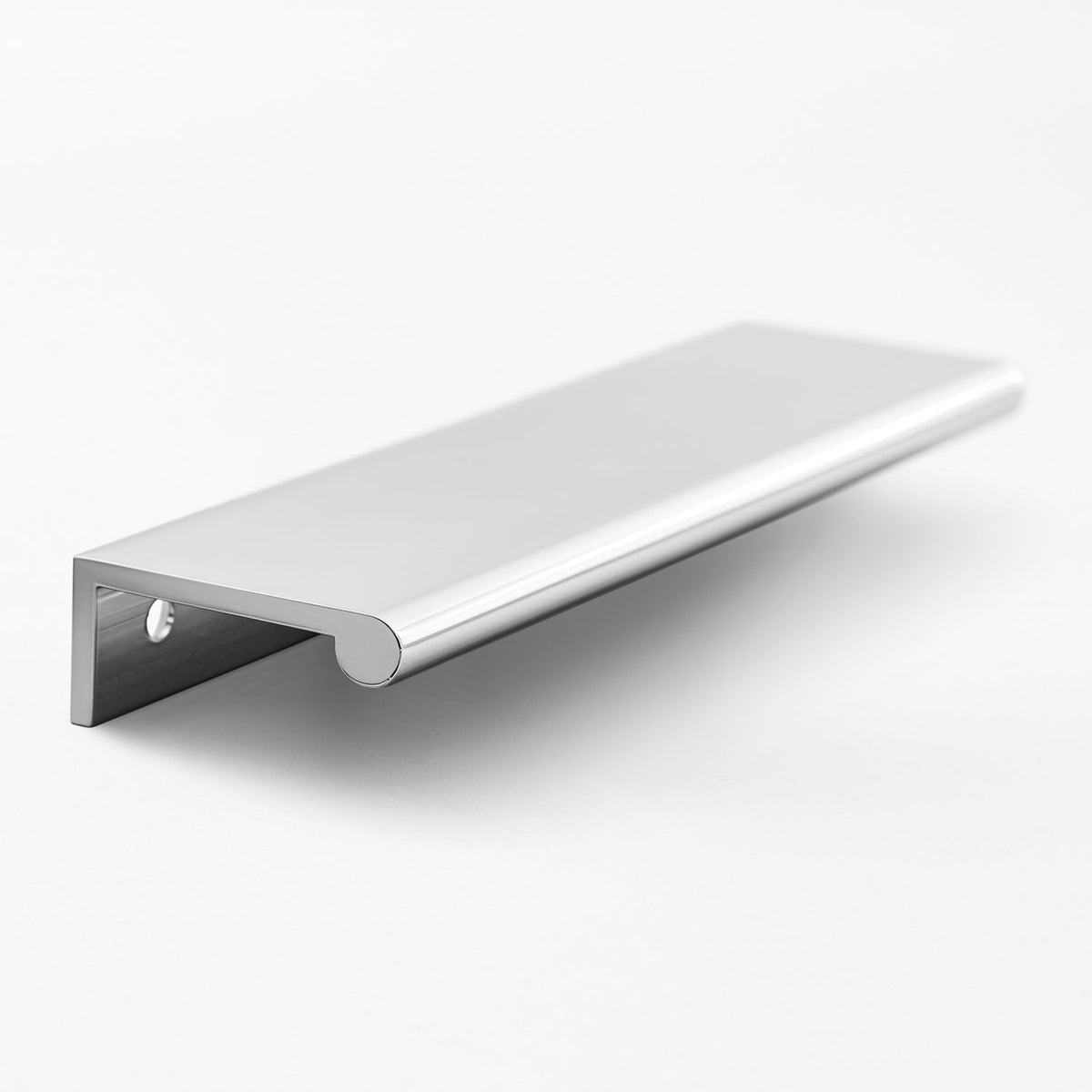 11834, Edge Pull - Round w/Backmount - 4", Classic Brass Edge Pulls – FineKnobs.com