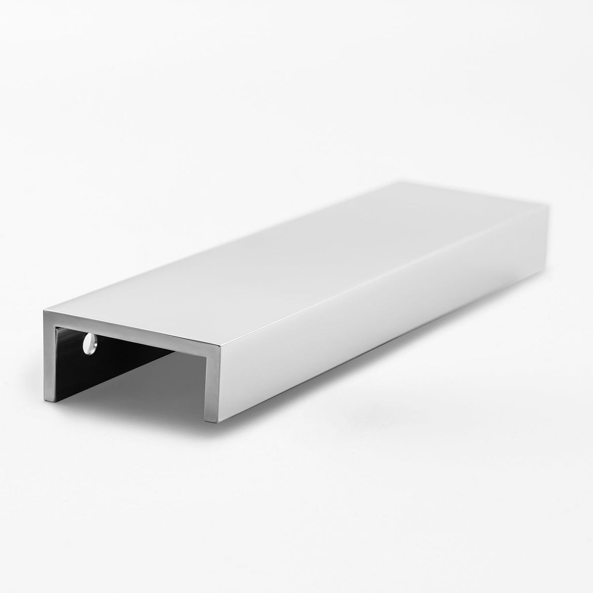 11862, Classic Brass Edge Pull - Angle w/Backmount - 2", Edge Pulls Co – FineKnobs.com