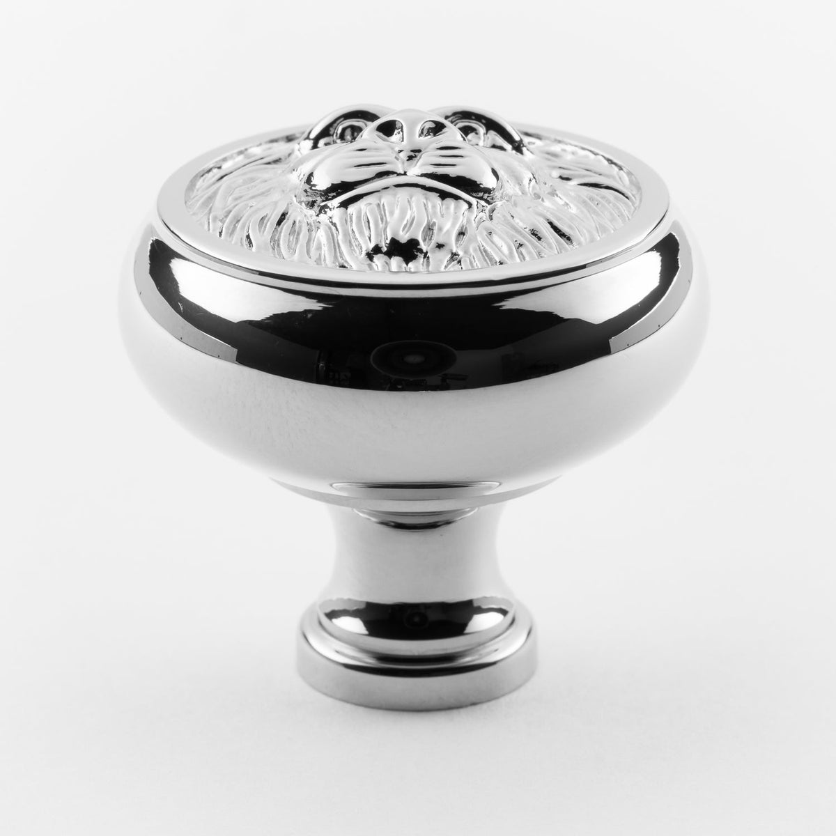 1452, Lion Knob - 1-1/2", Classic Brass St. Georges Collection – FineKnobs.com