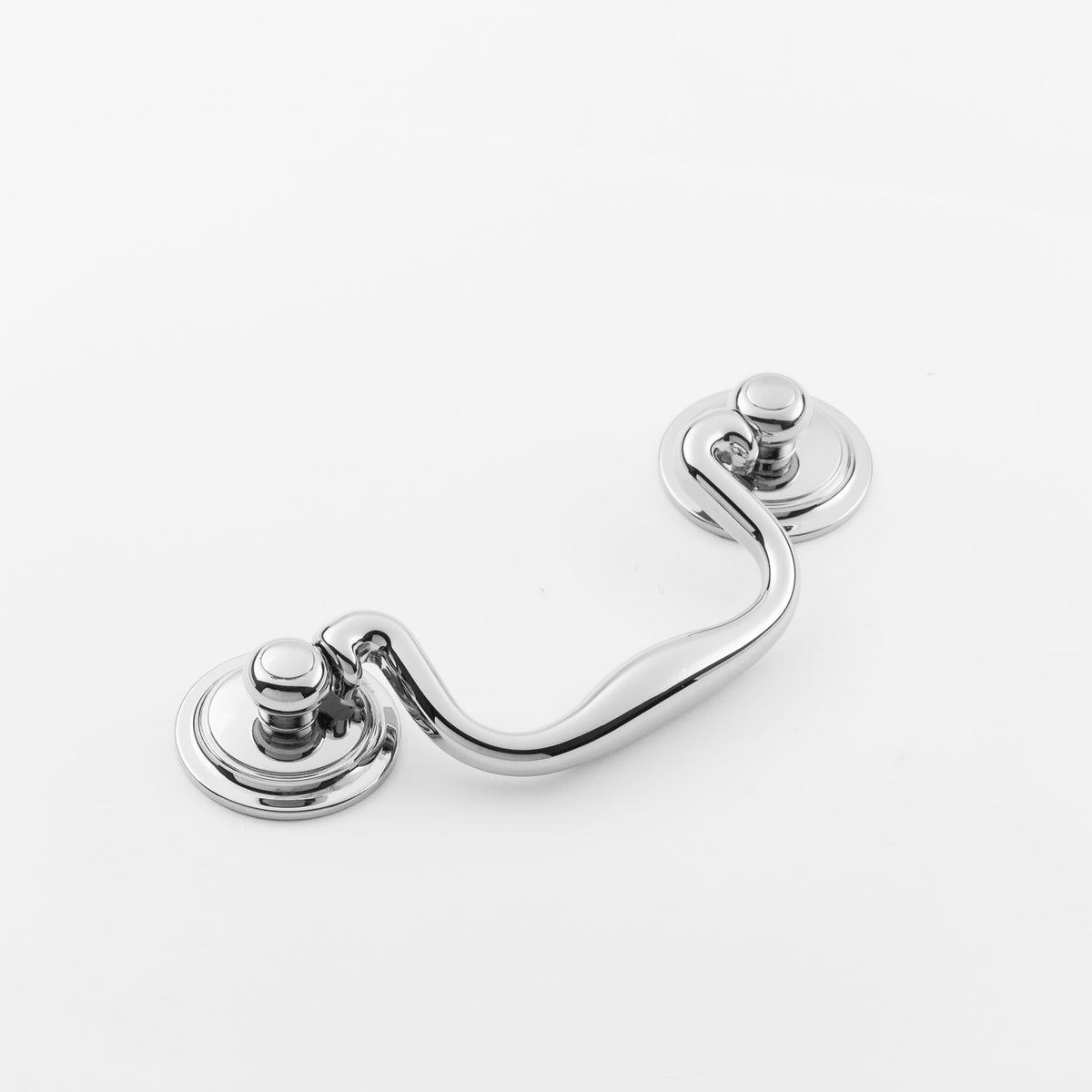 6001, Bail Pull - 3-1/2" c-c, Classic Brass Hutter Collection – FineKnobs.com