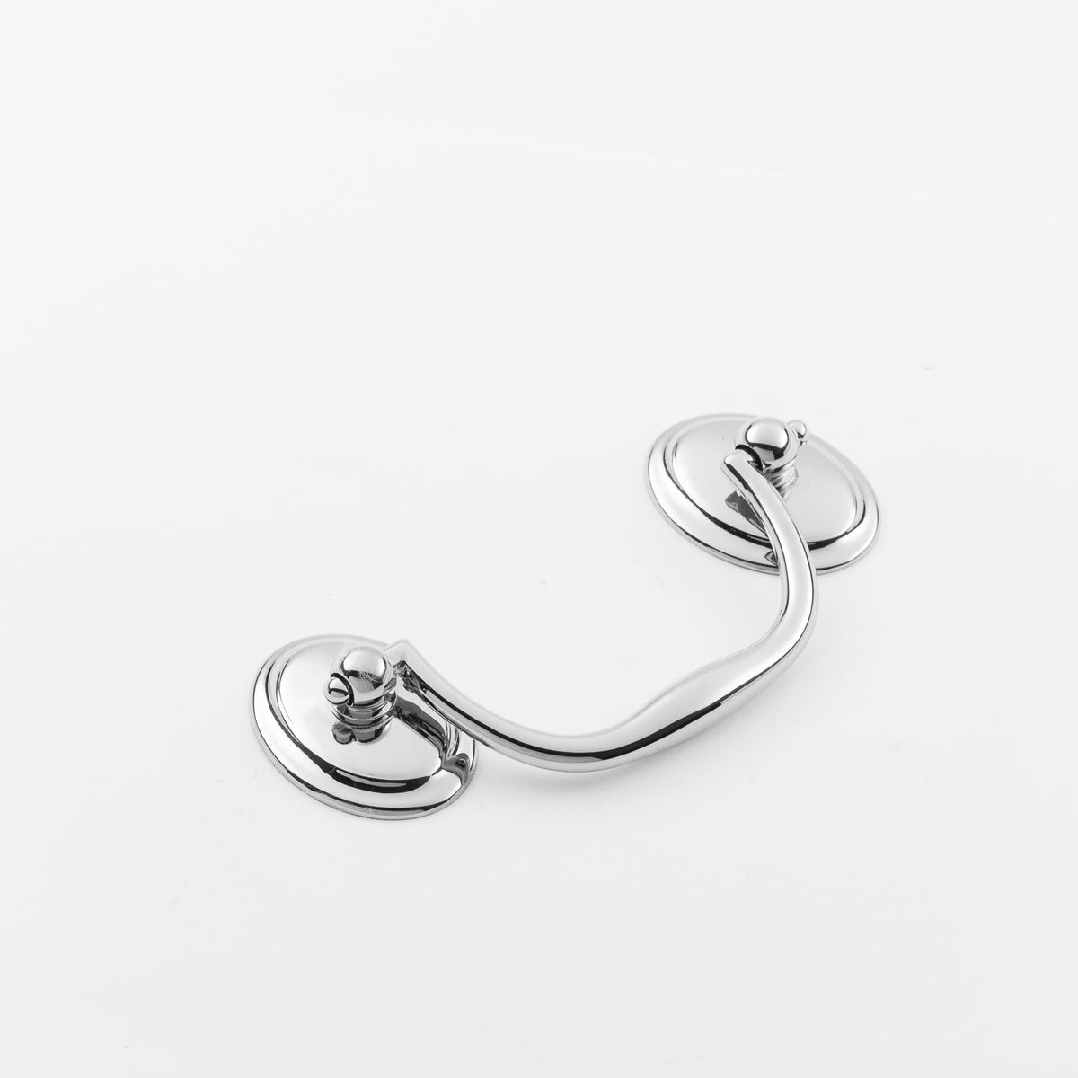 6027, Bail Pull - 3" c-c, Classic Brass Hutter Collection – FineKnobs.com